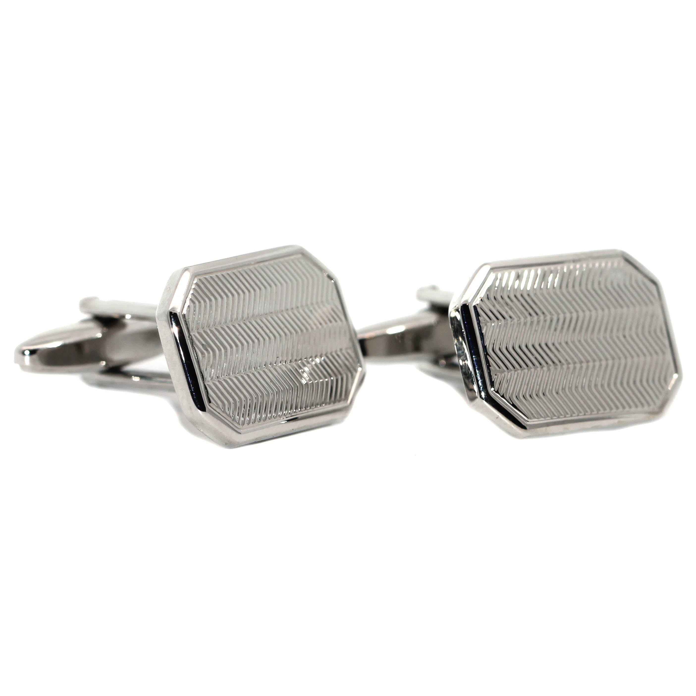 Shield Shaped Stainless Steel Cufflinks – Clayfield Jewellery Online