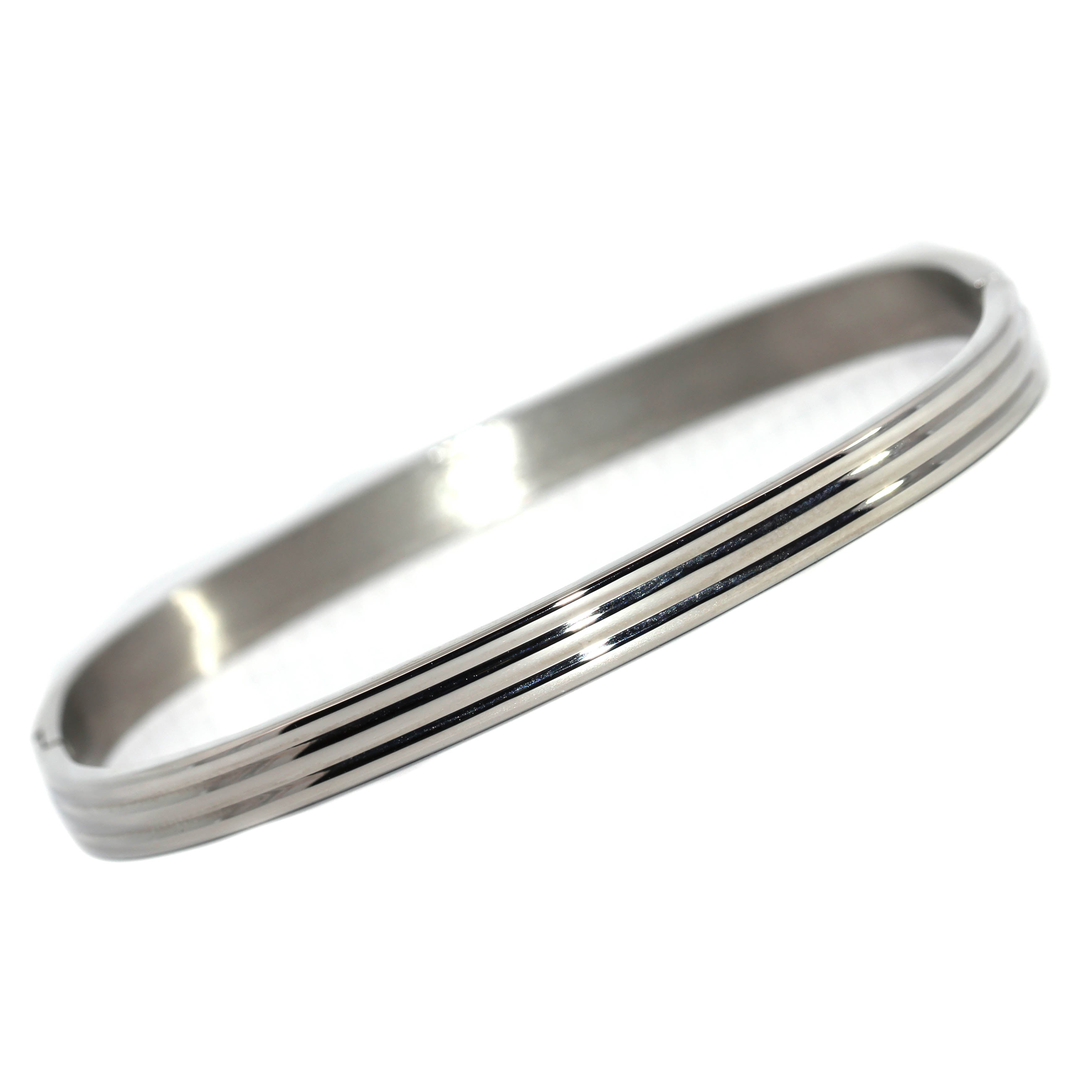 Stainless Steel Rectangular Gents Bangle – Clayfield Jewellery Online