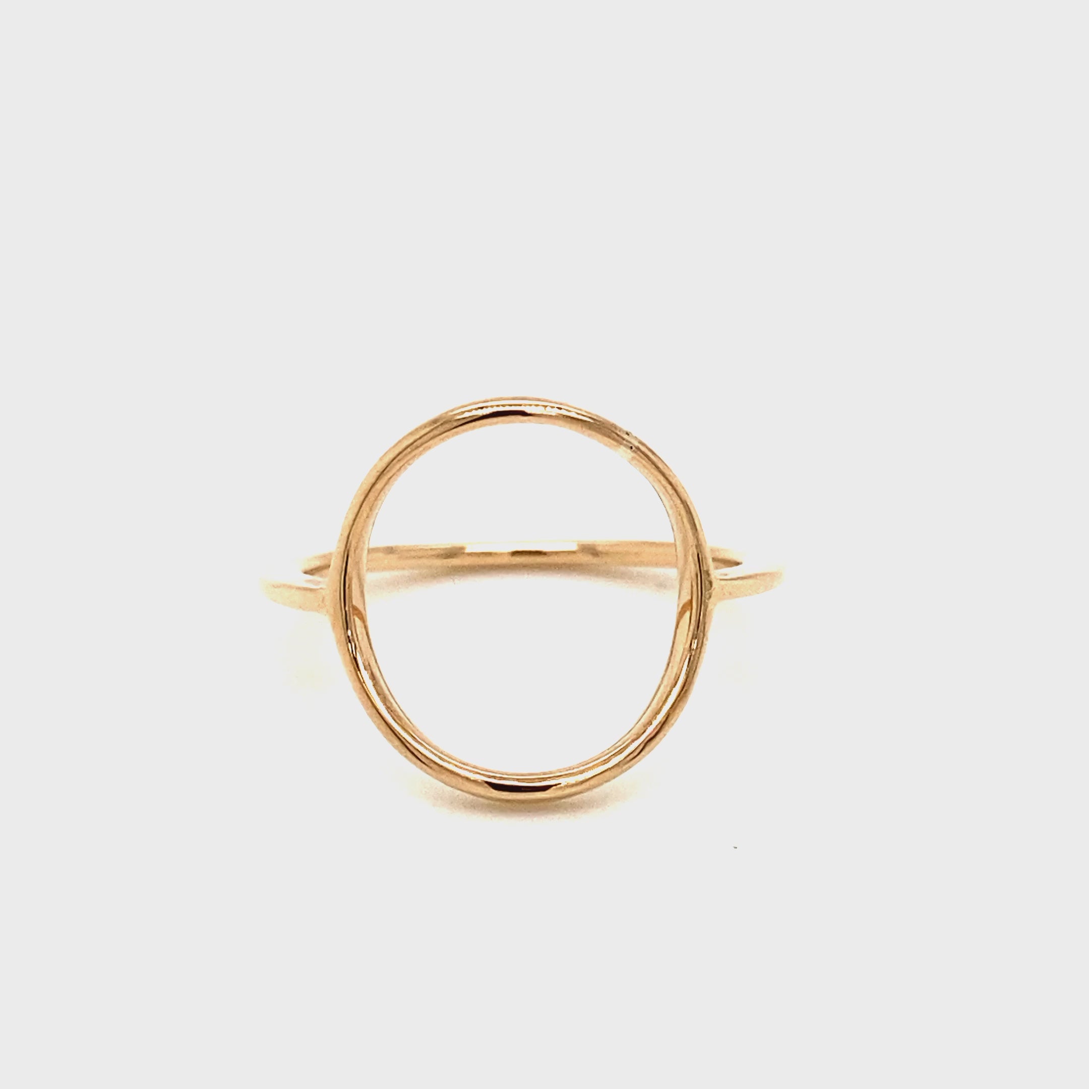 Handmade Rose Gold Circle Ring – Clayfield Jewellery Online